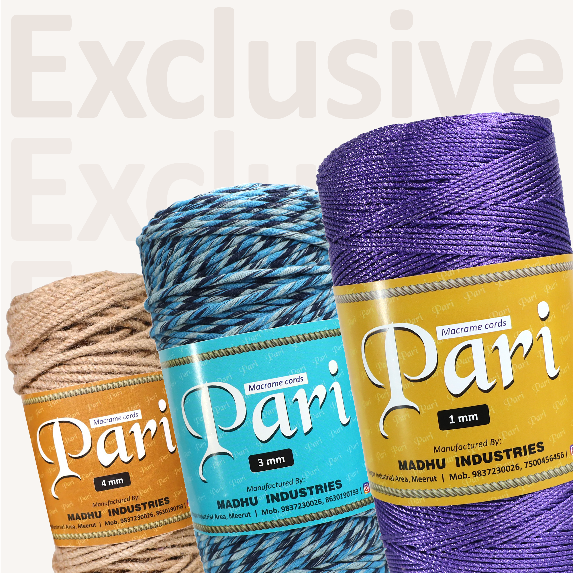 Exclusive Range – Macrame Cords Pari